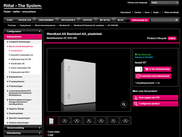FAQ: Productinformatie ophalen | Rittal