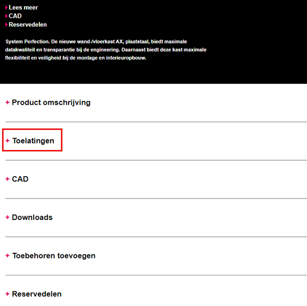 FAQ: Productinformatie ophalen | Rittal
