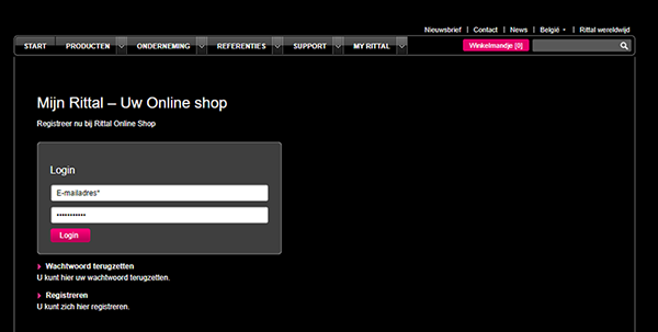 FAQ Nuttige informatie ophalen via Rittal website